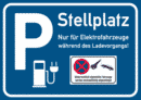 Parken Auf Elektro Parkplatz