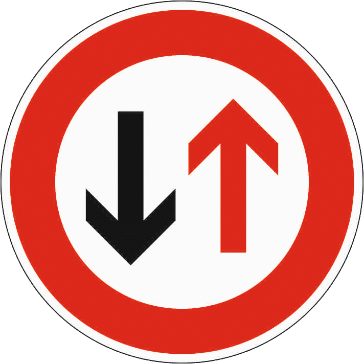 Im Gegenverkehr Auf Derselben Fahrbahn